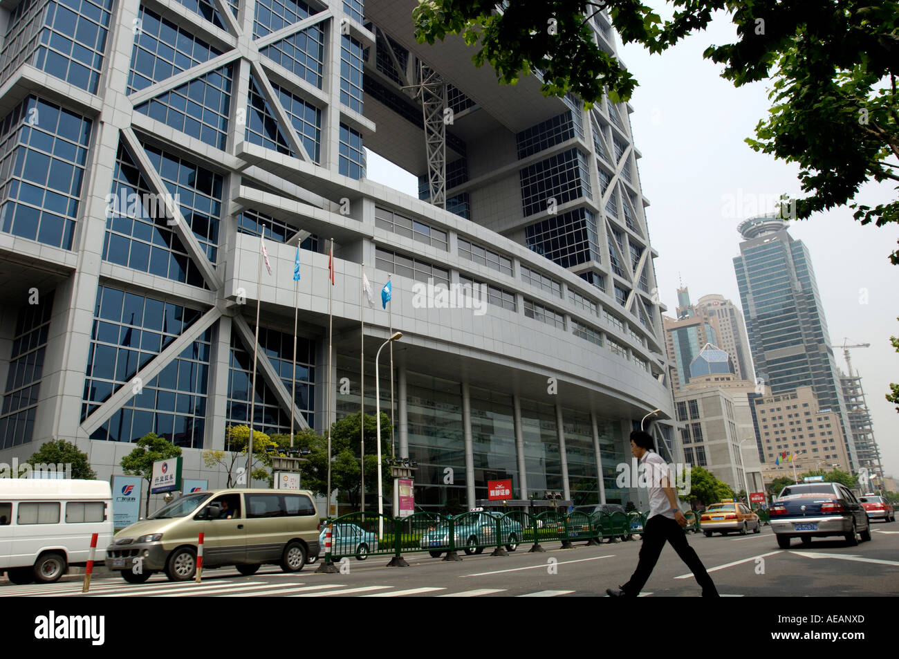 Stock Exchange building in the Pudong area in Shanghai China June 19 ...