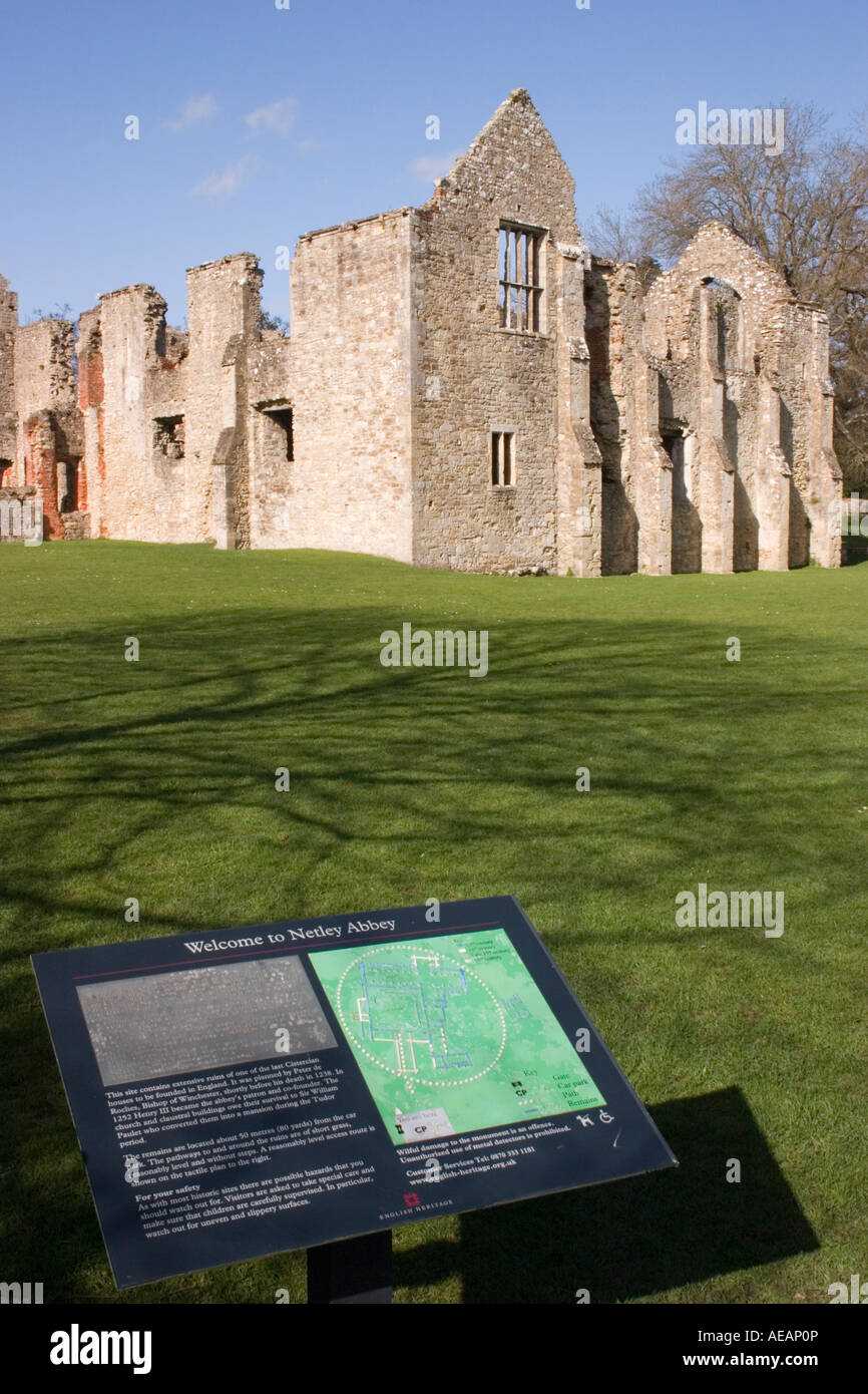 Netley Abbey , Solent , Hampshire , England Stock Photo - Alamy