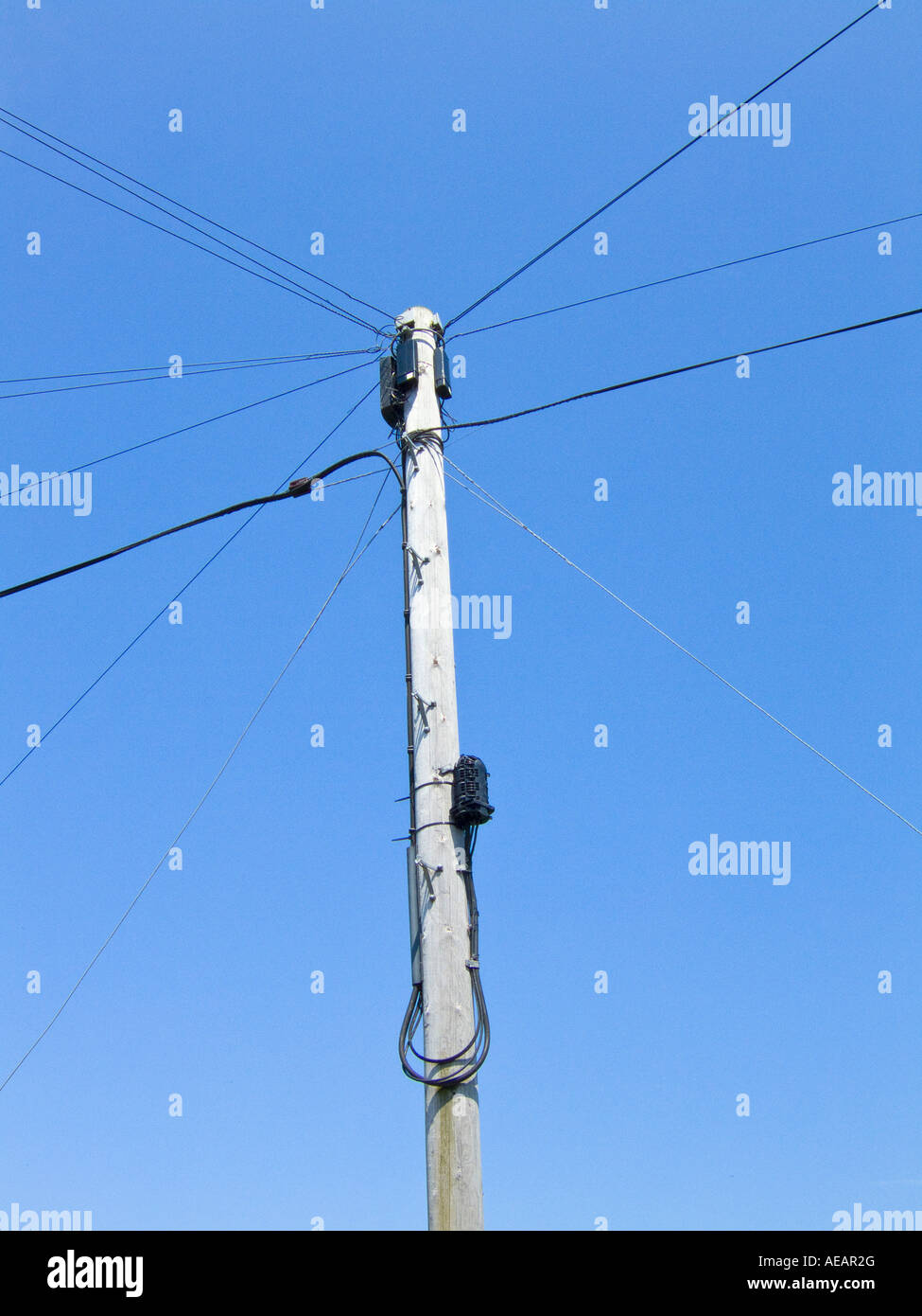 Telegraph pole wires hi-res stock photography and images - Alamy