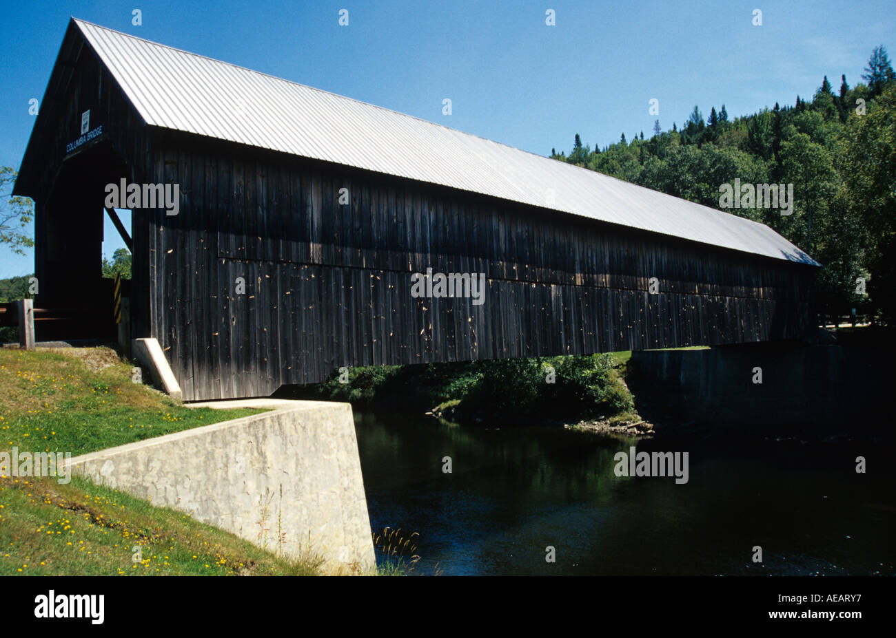 Columbia Covered Bridge in New Hampshire USA North America Stock Photo ...