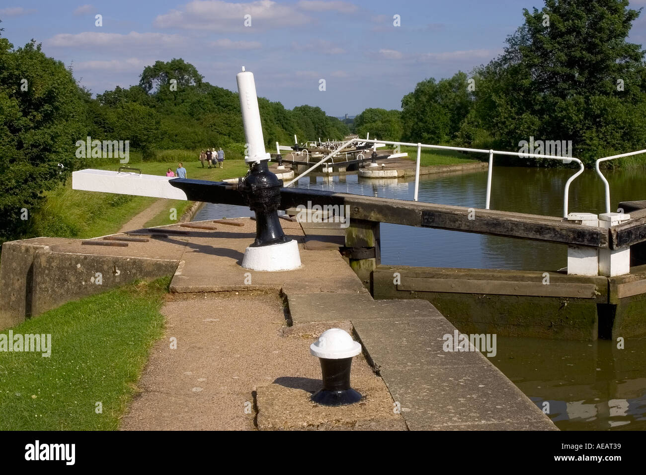 england midlands warwickshire the grand union canal hatton flight of ...