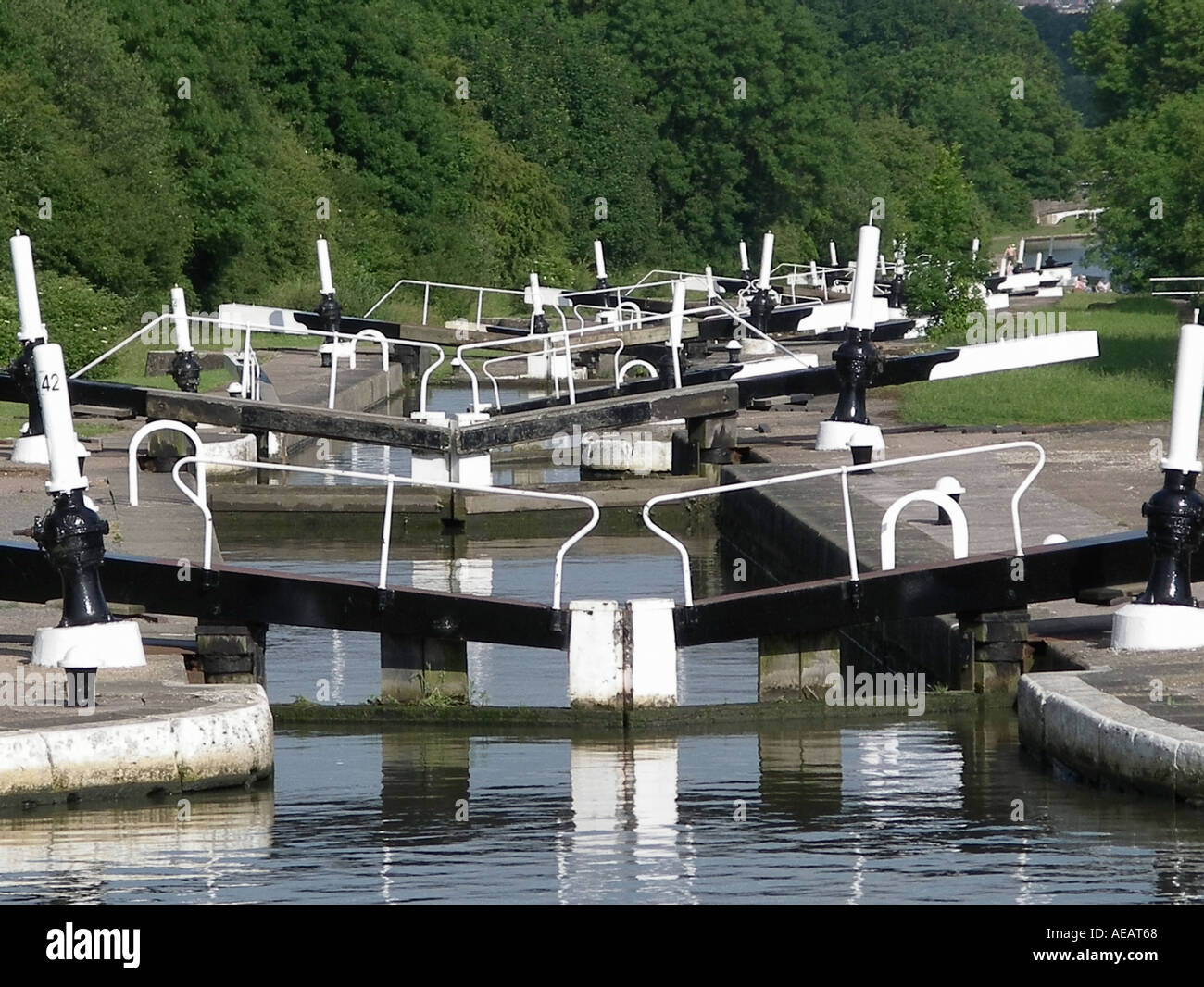 england midlands warwickshire the grand union canal hatton flight of ...