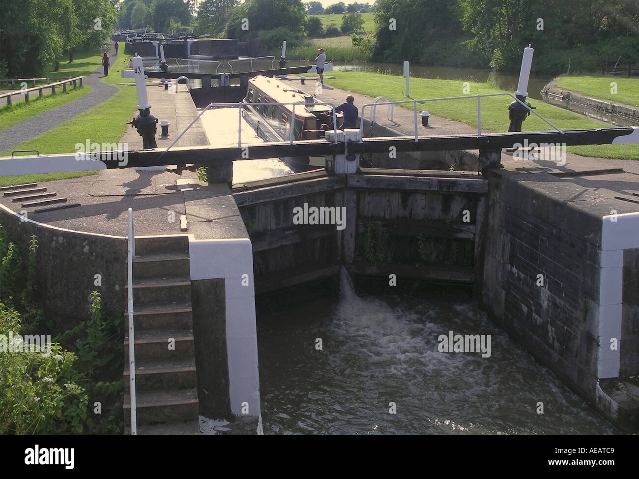 england midlands warwickshire the grand union canal hatton flight of ...