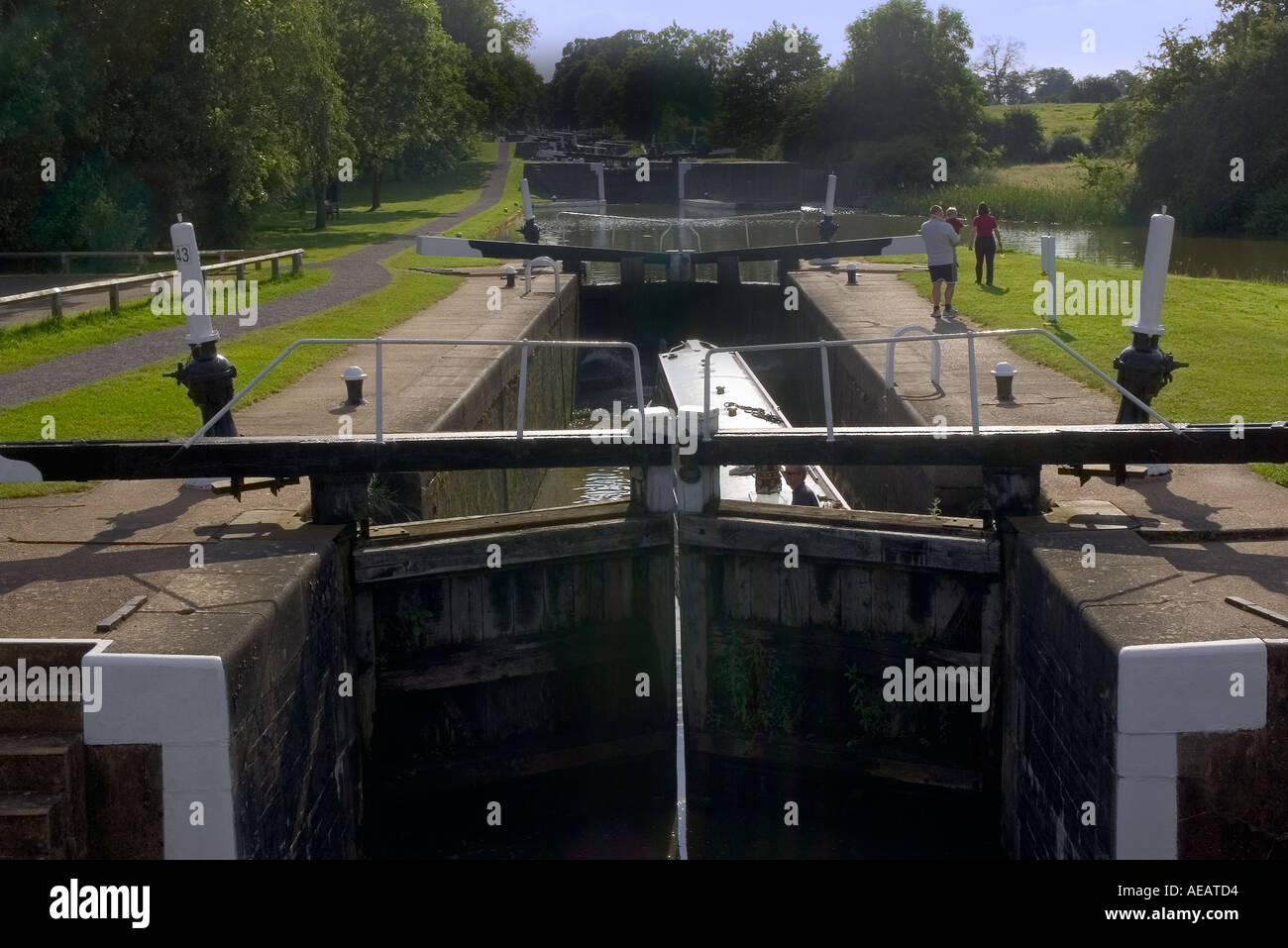 england midlands warwickshire the grand union canal hatton flight of ...