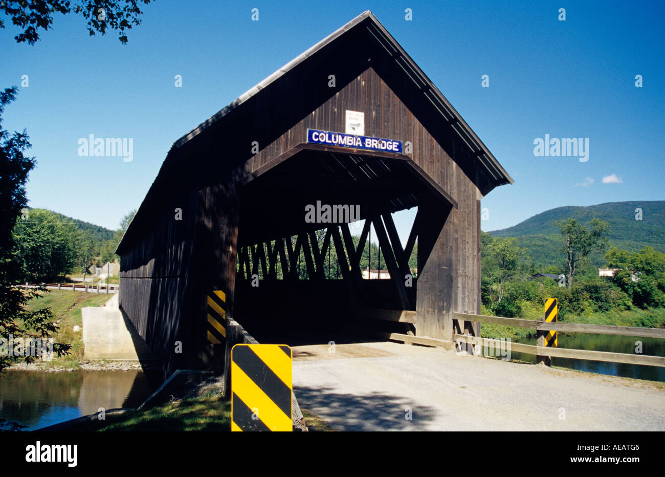 Columbia Covered Bridge in New Hampshire USA North America Stock Photo ...