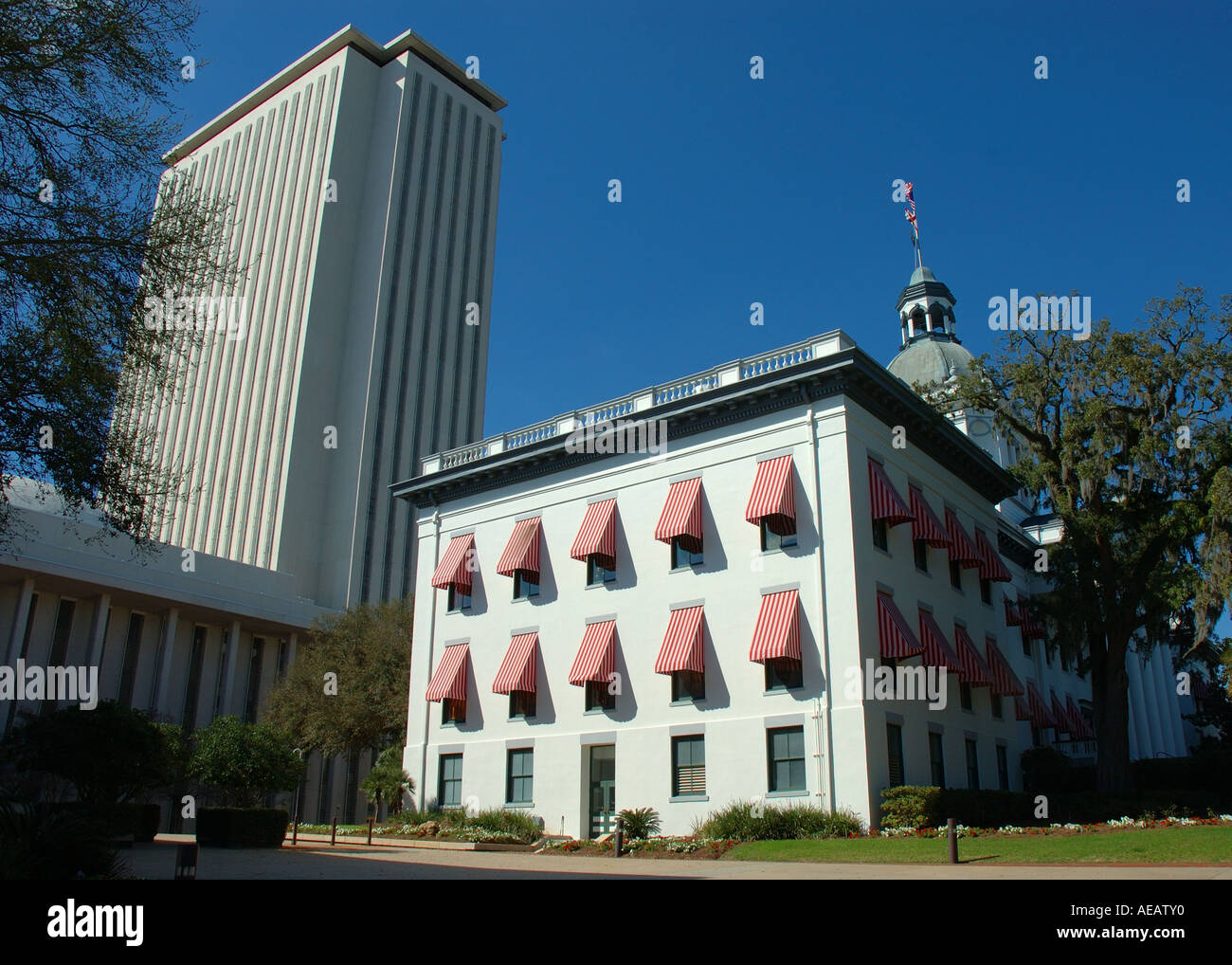 Historic and new state capitols, Tallahassee, Florida, USA Stock Photo ...