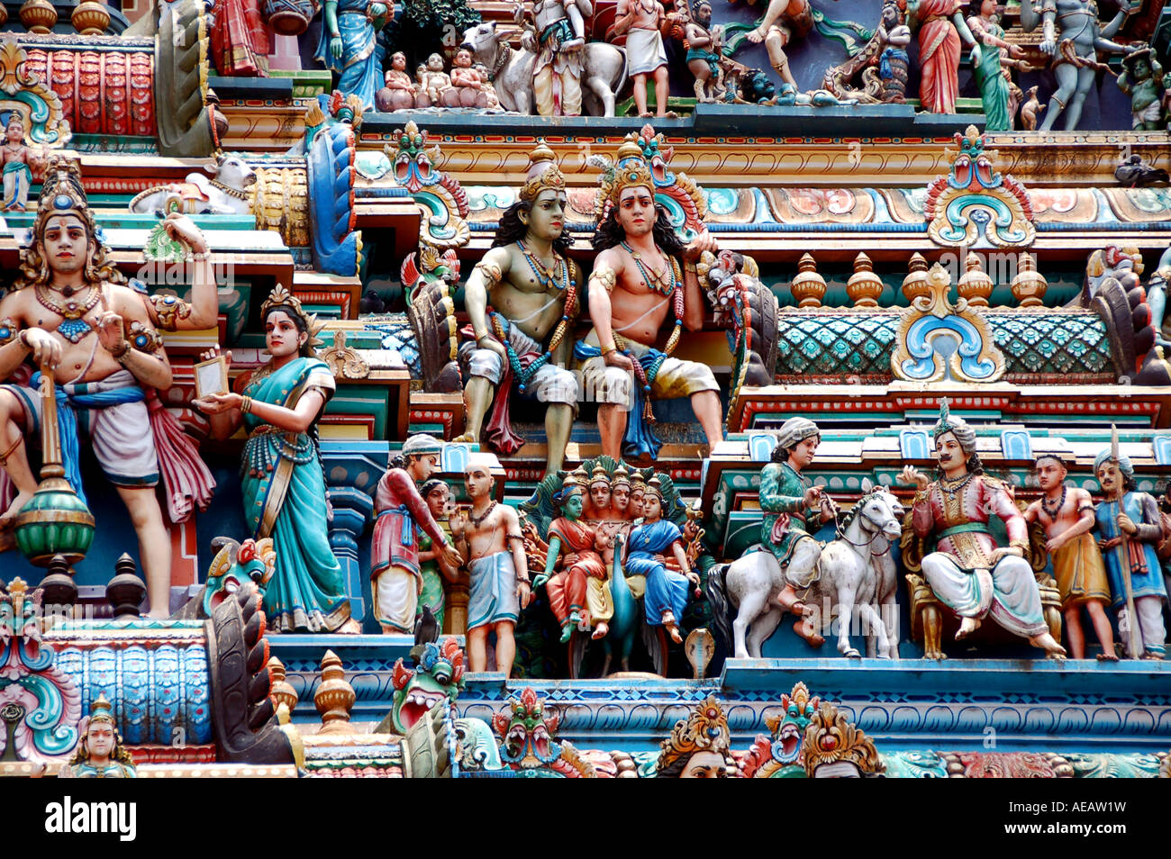 Close-up of Kapaleeswarar Hindu Temple in Chennai / Madras, India Stock ...