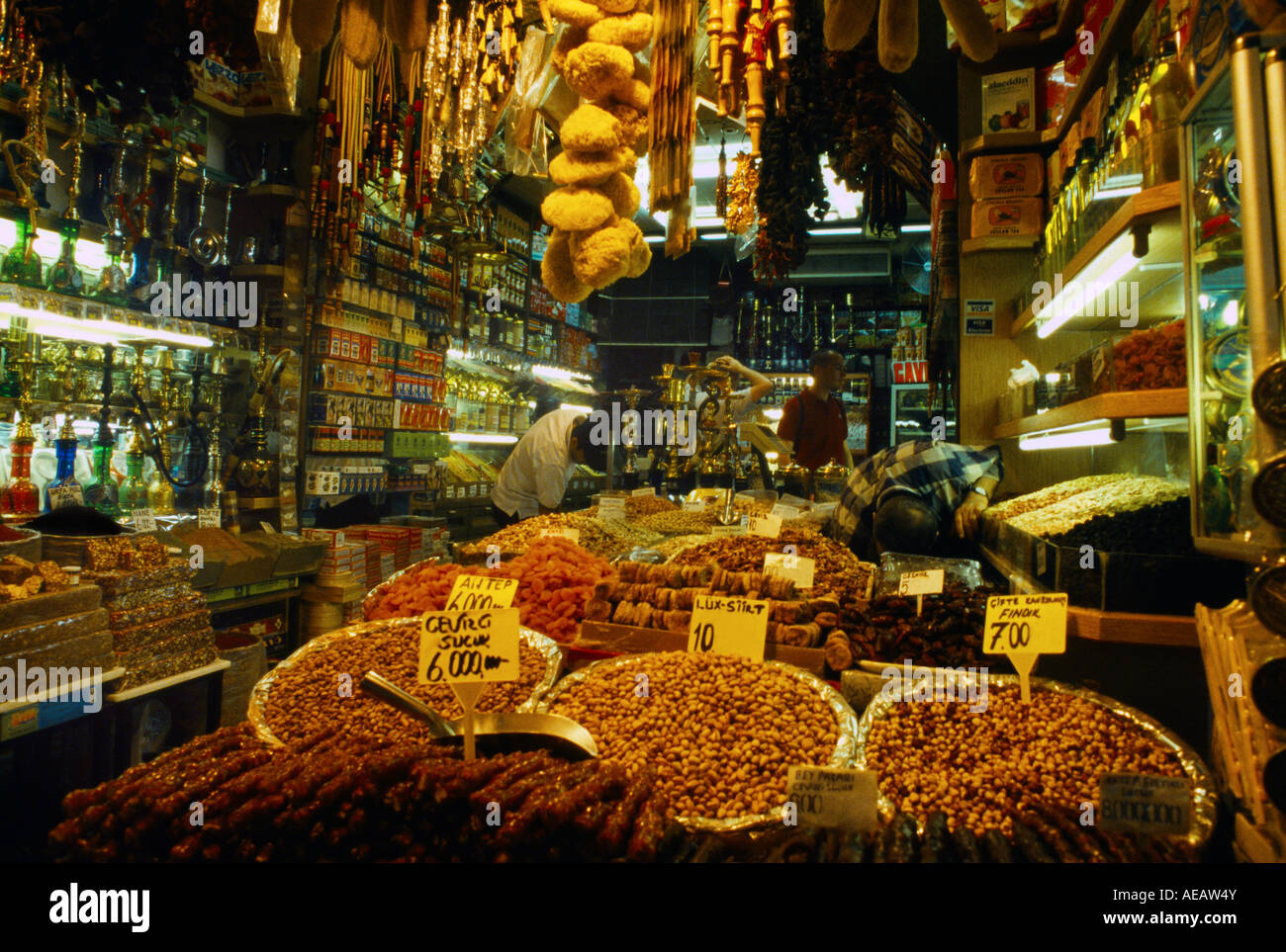 Istanbul Turkey Grand Bazaar Spice Stall Stock Photo - Alamy