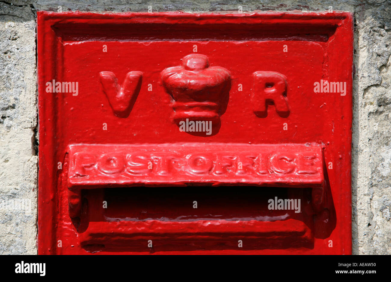Wall mounted vr postbox hi-res stock photography and images - Alamy