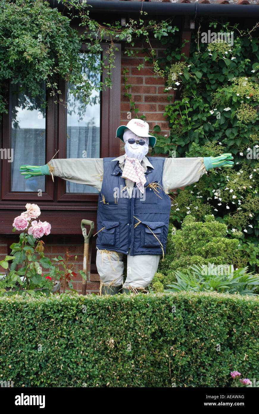 Scarecrow competition at Blewbury Oxfordshire Stock Photo - Alamy