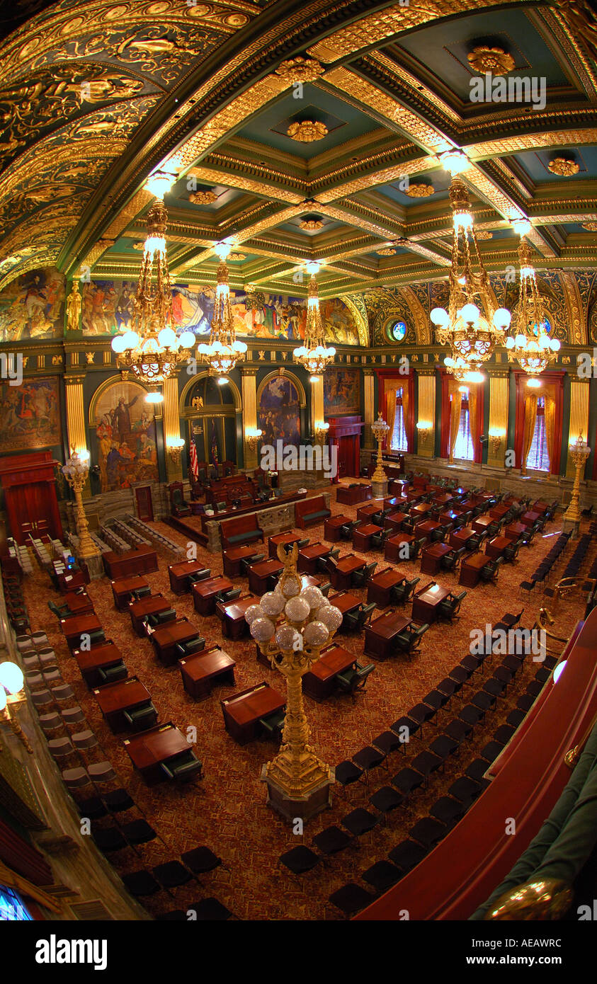Pennsylvania state senate chamber hi-res stock photography and images ...