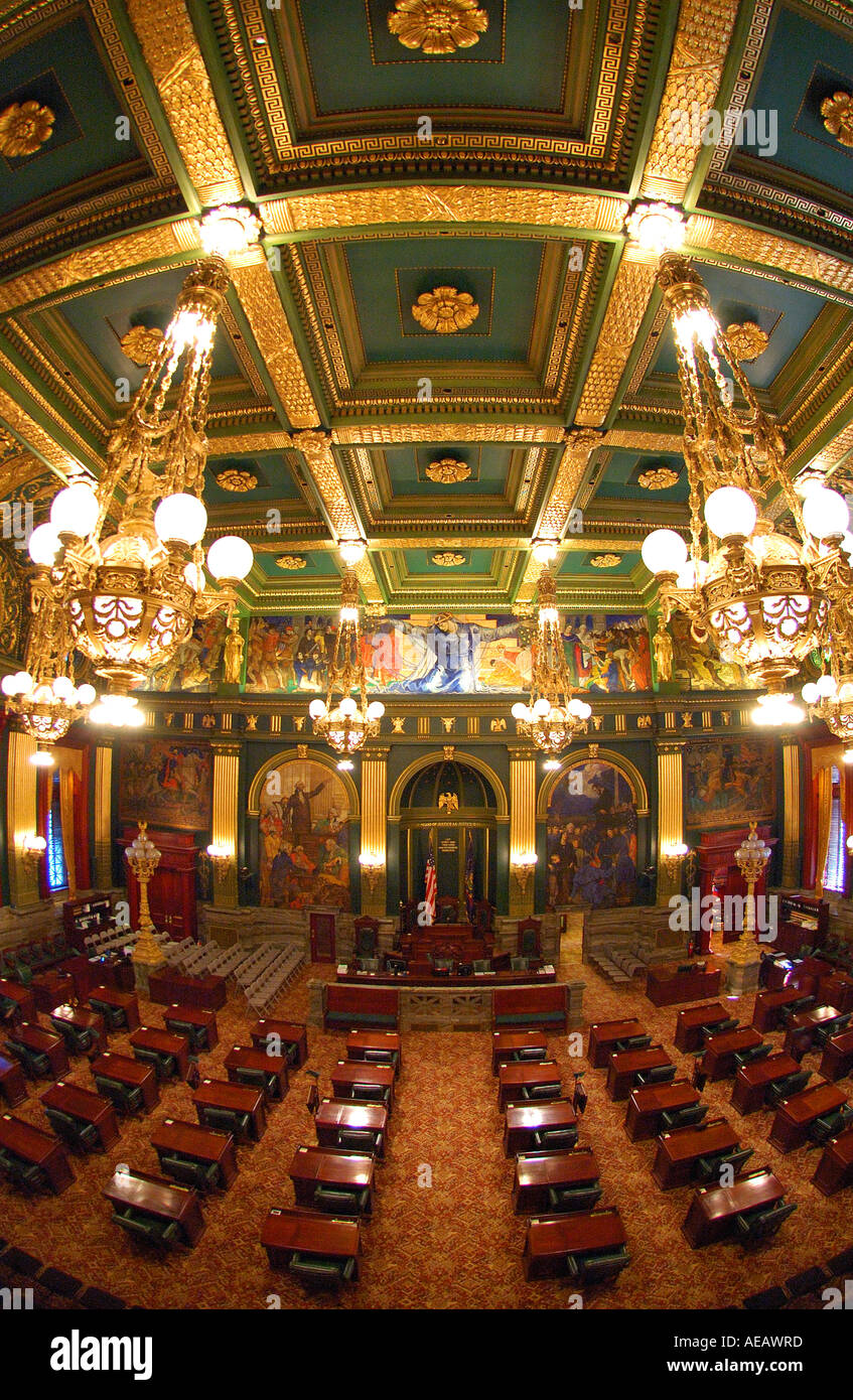 Pennsylvania state senate chamber hi-res stock photography and images ...