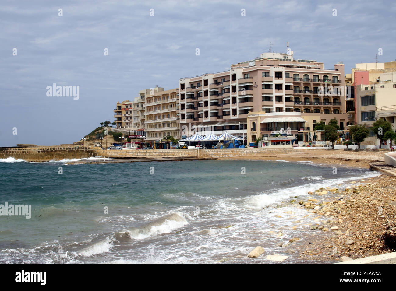 Marsalforn bay seafront gozo hi-res stock photography and images - Alamy