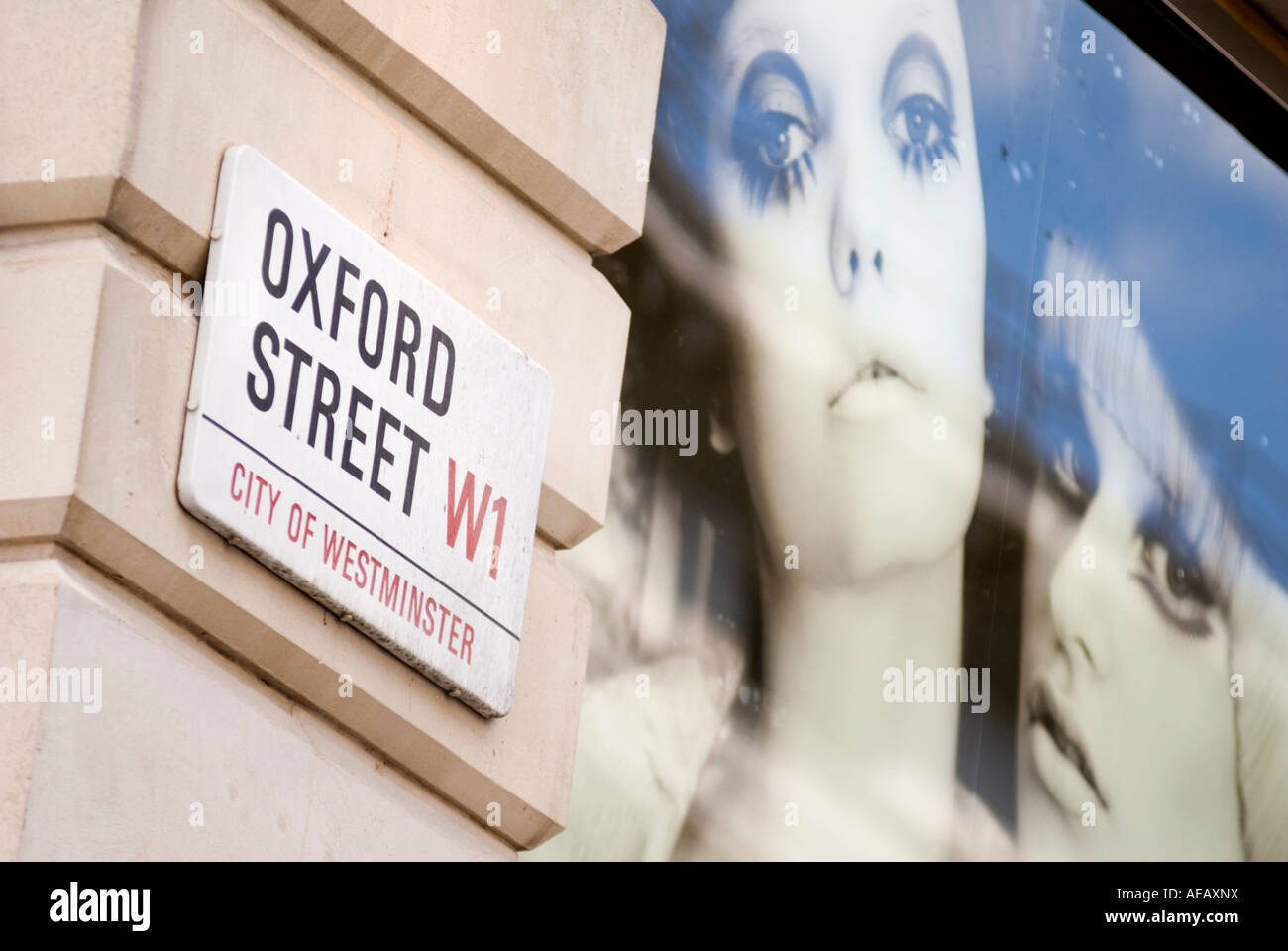 Oxford street sign in central London UK Stock Photo - Alamy