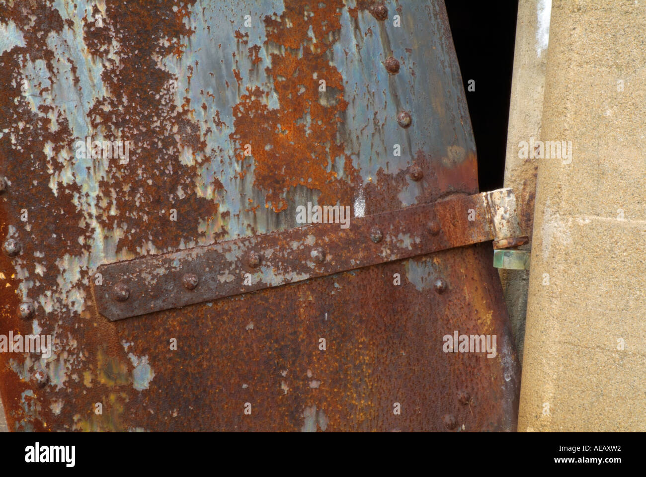 Old Rusted steel door Stock Photo - Alamy