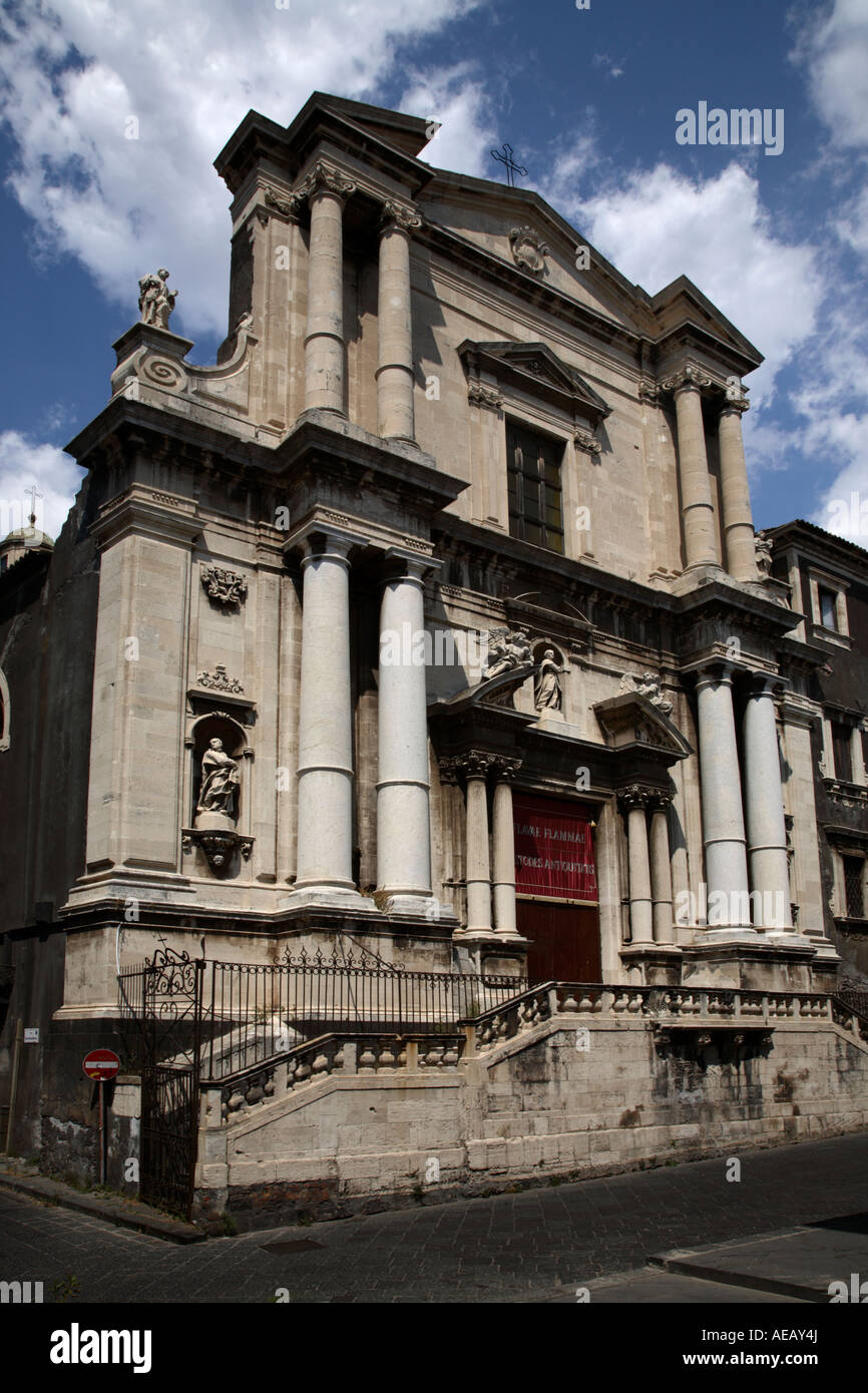 Chiesa San Benedetto Catania Sicily Italy Stock Photo - Alamy