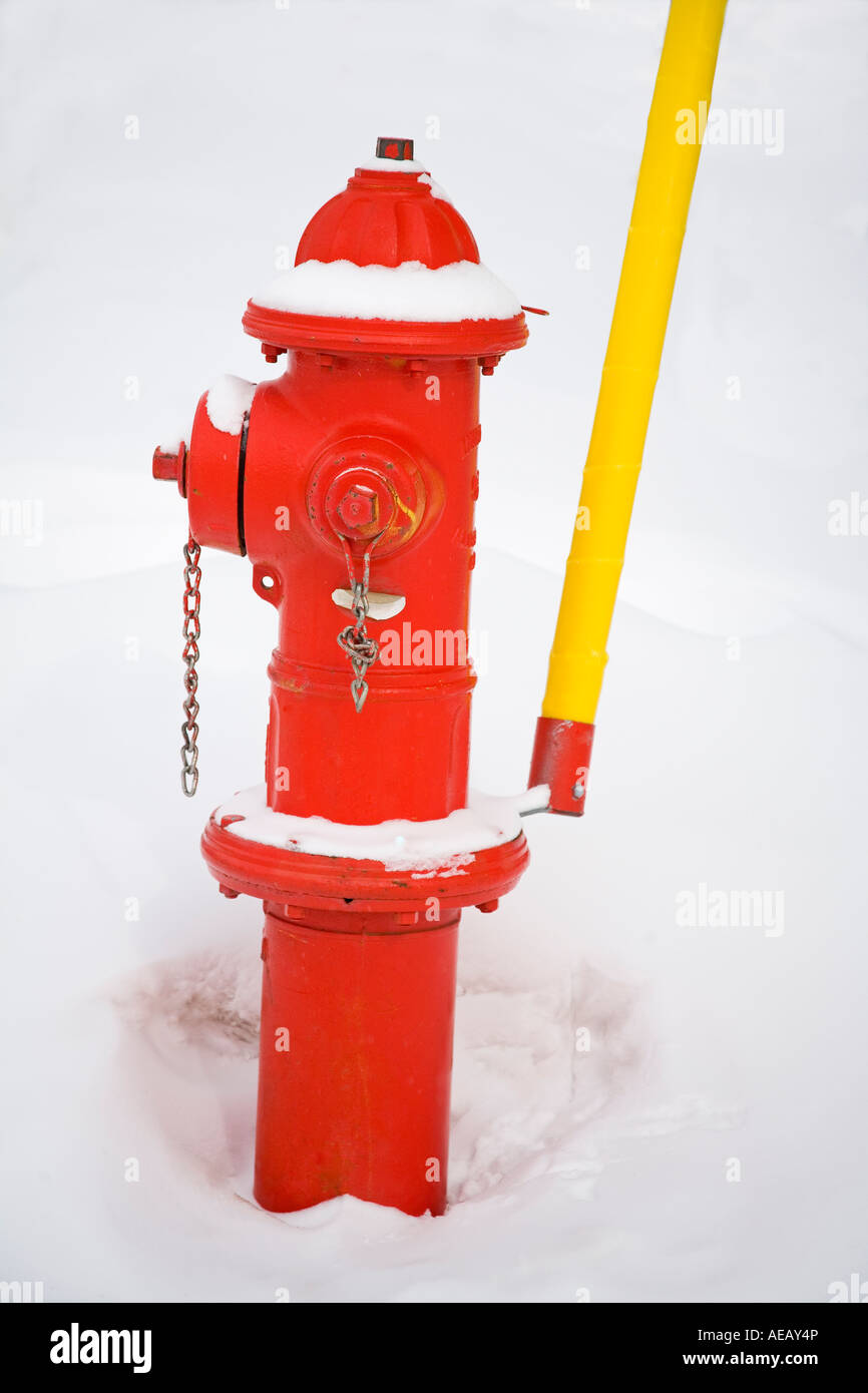 Red Fire Hydrant Breckenridge Rocky mountains Colorado USA Stock Photo ...