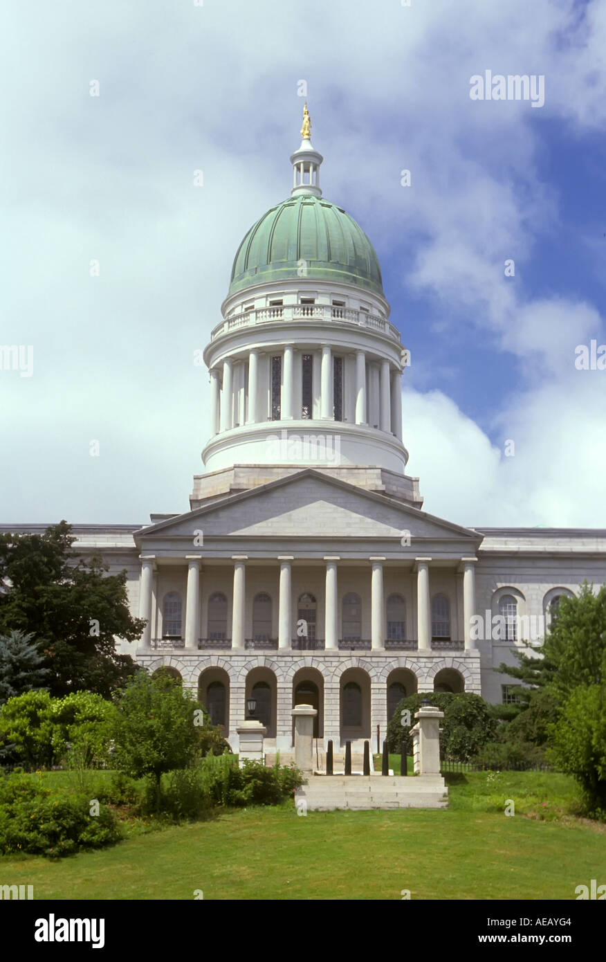 State Capitol Building at Augusta Maine ME Stock Photo - Alamy