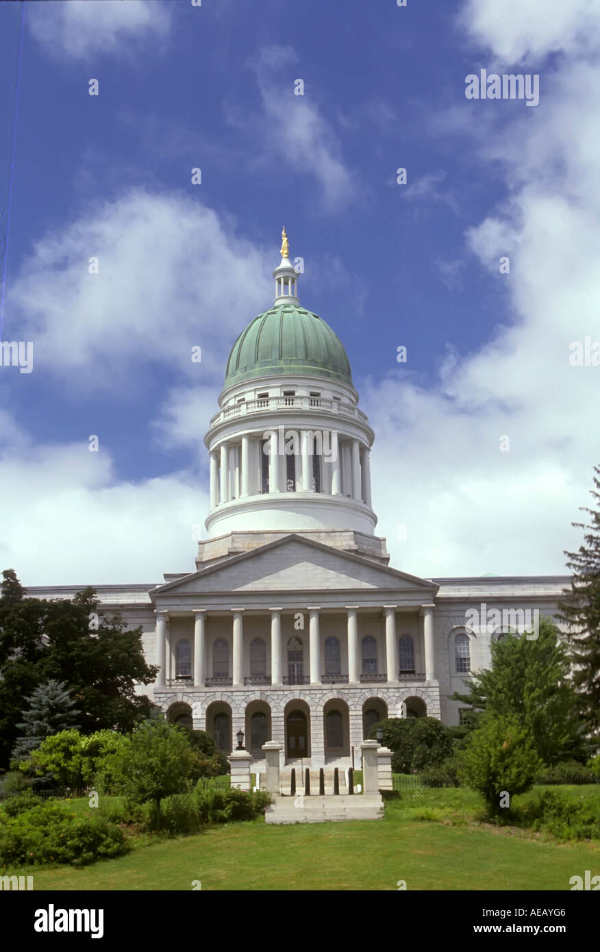 State Capitol Building at Augusta Maine ME Stock Photo - Alamy