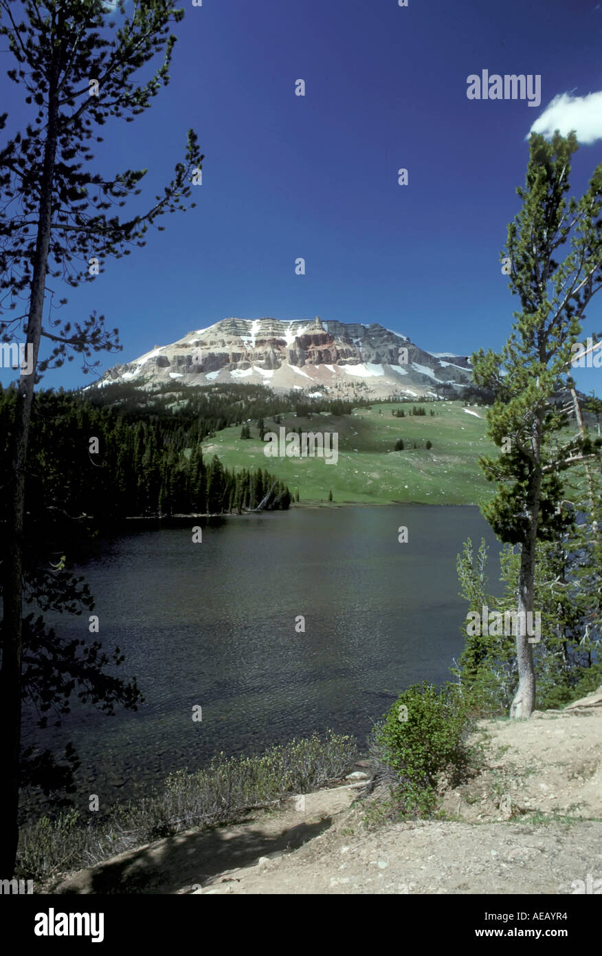 Vista Point at Dead Indian Pass and Bear Tooth Highway Wyoming WY Stock ...