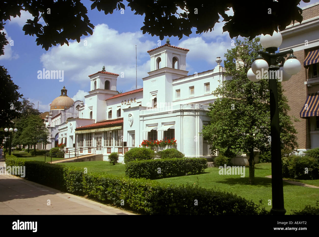 Bath House Row in Hot Springs Arkansas Stock Photo - Alamy
