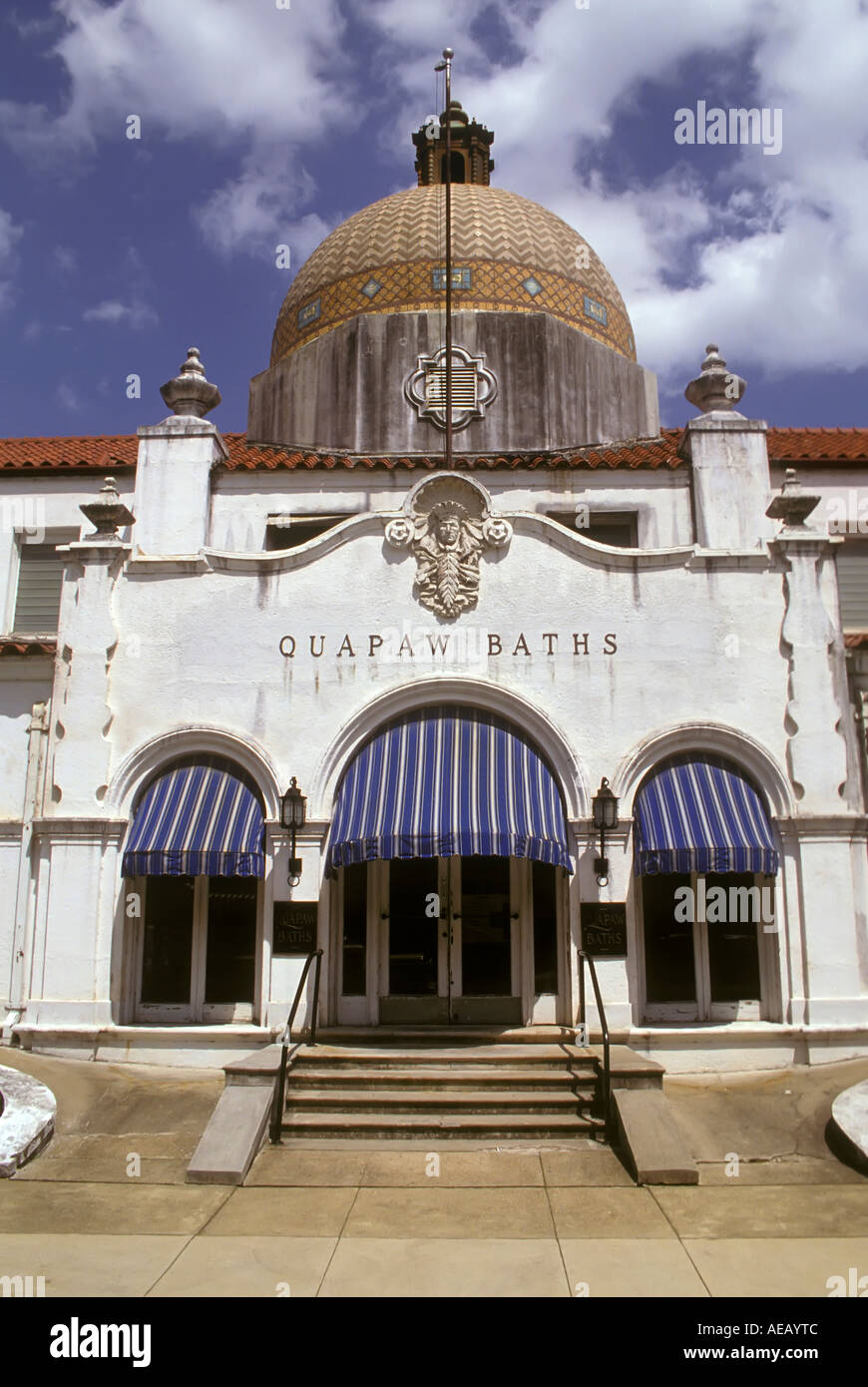 Bath House Row in Hot Springs Arkansas Stock Photo - Alamy