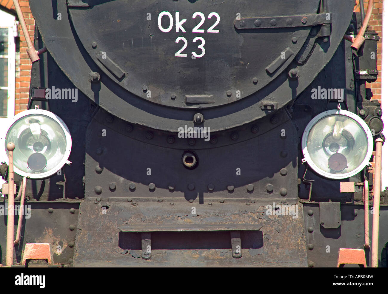 Steam engine locomotive Ok 22 Stock Photo - Alamy
