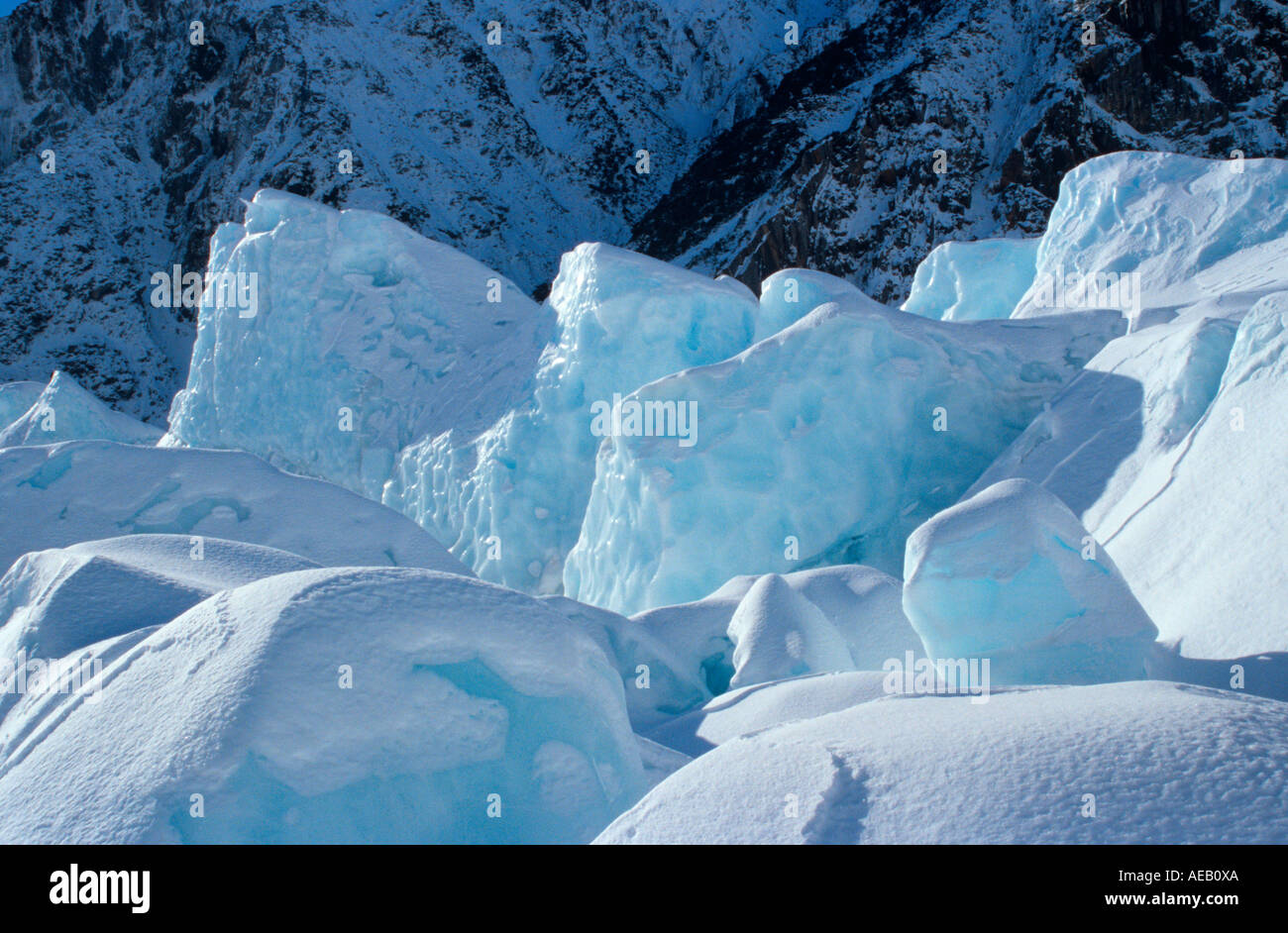 Franz josef glacier icefall hi-res stock photography and images - Alamy