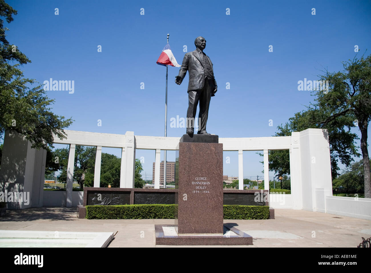 Monument in Dallas Texas near the JFK assassination site Stock Photo ...