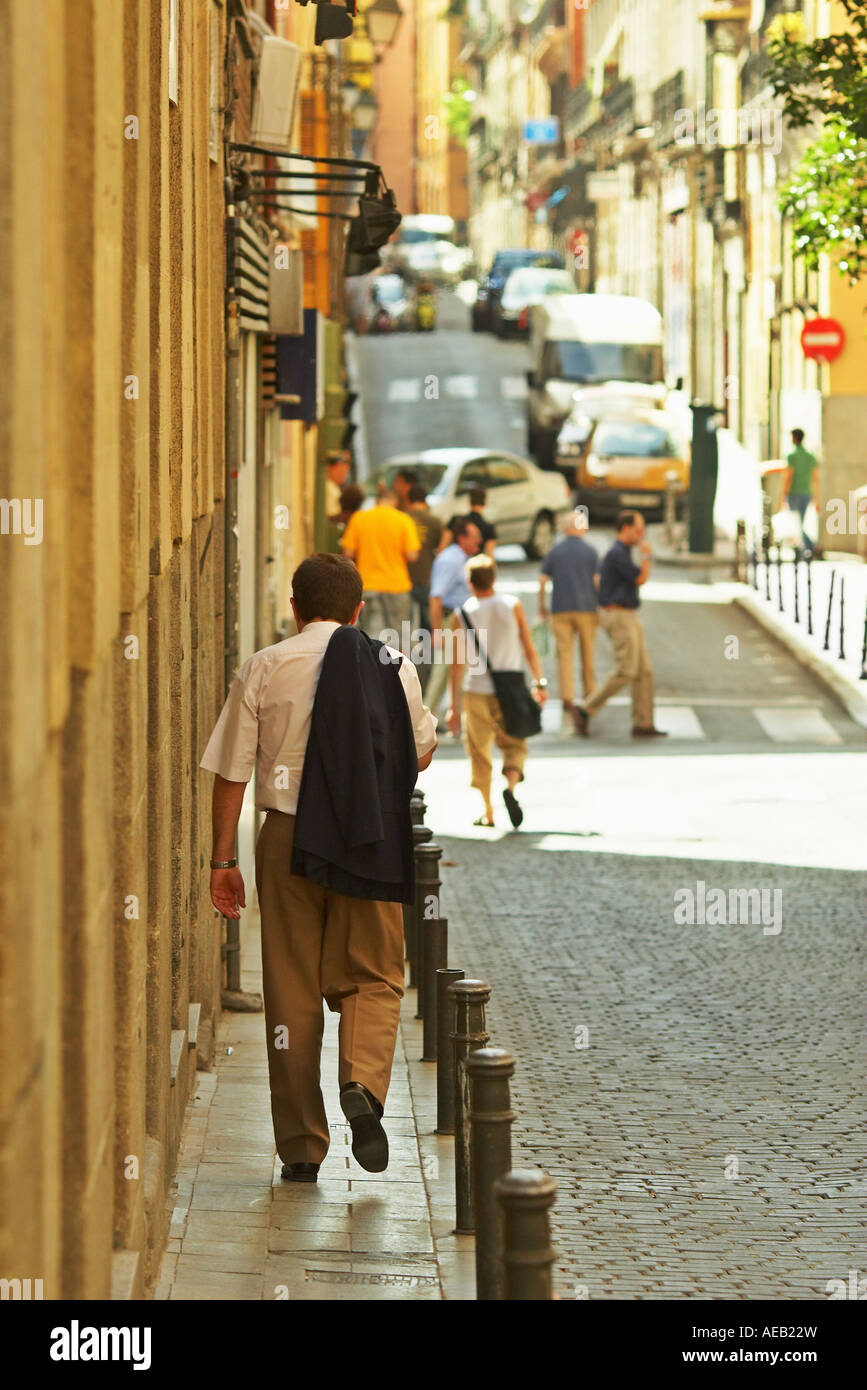 Street scene Madrid Spain Stock Photo - Alamy