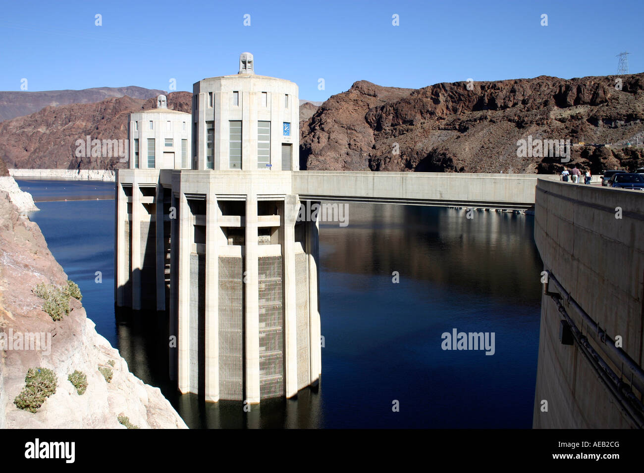 Hoover Dam Intake towers Stock Photo - Alamy