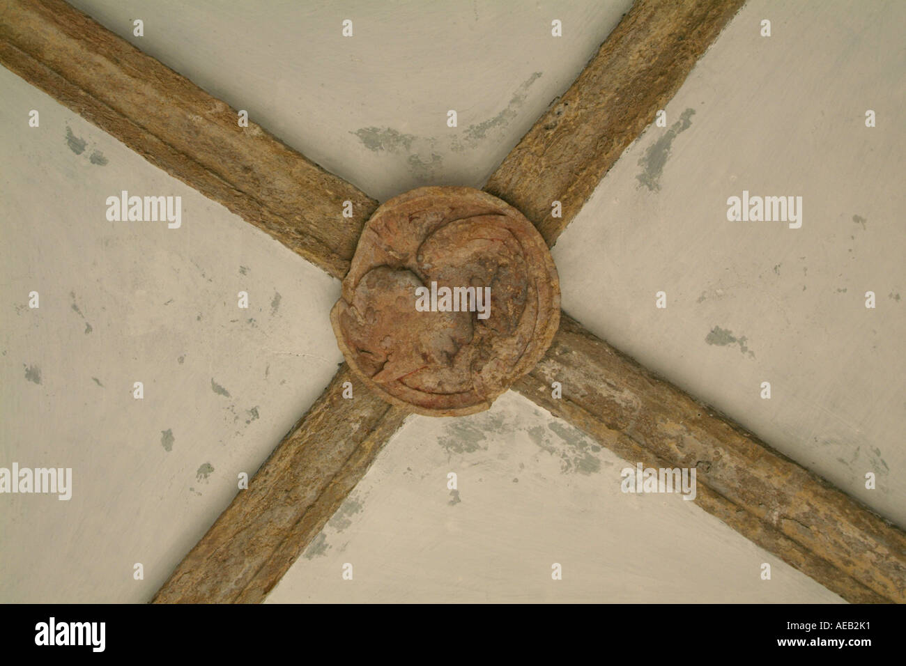 detail inside a cloister of the Convent of Christ in Tomar Stock Photo ...