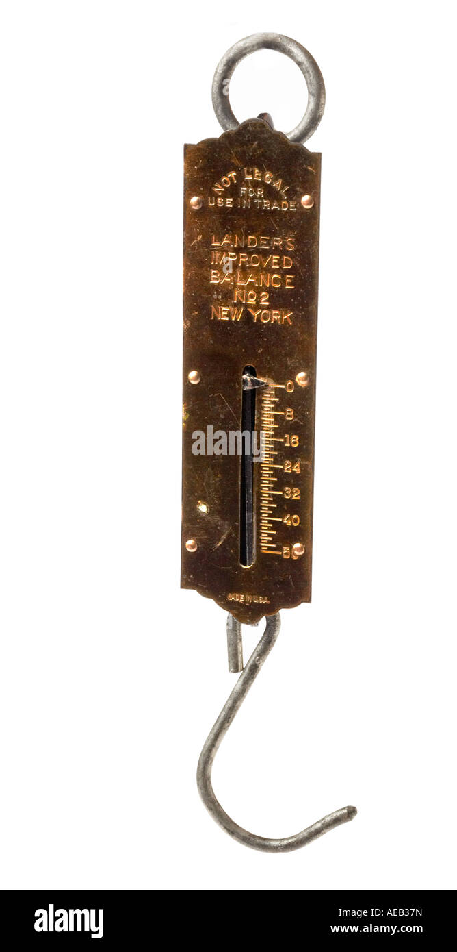 Antique Brass Weighing Device Stock Photo - Alamy