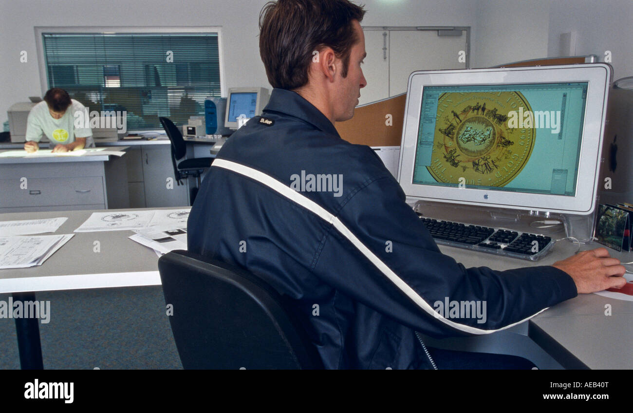 Design studio Perth Mint, Perth, , Western Australia, horizontal Stock ...