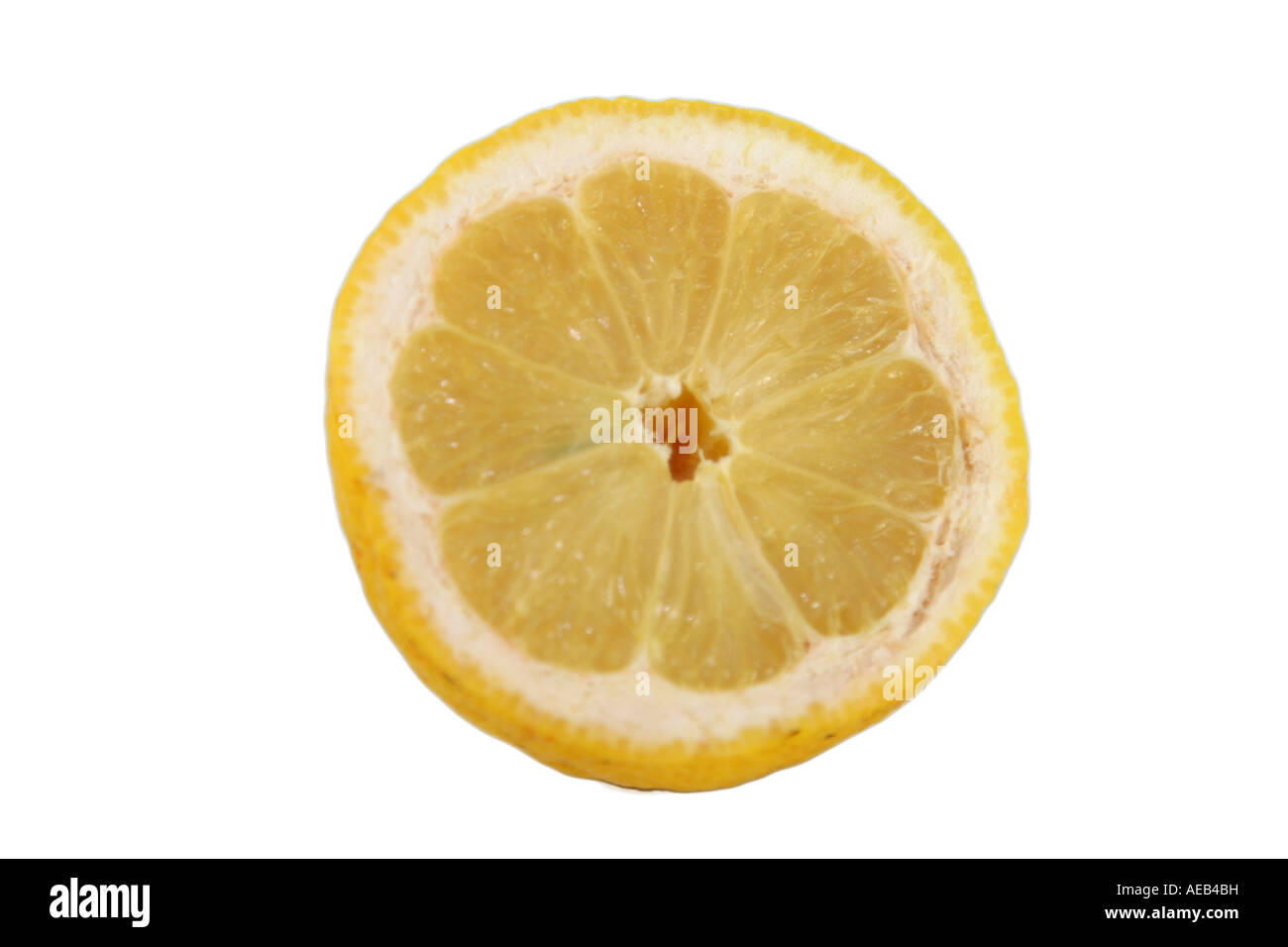 yellow lemon half Stock Photo - Alamy