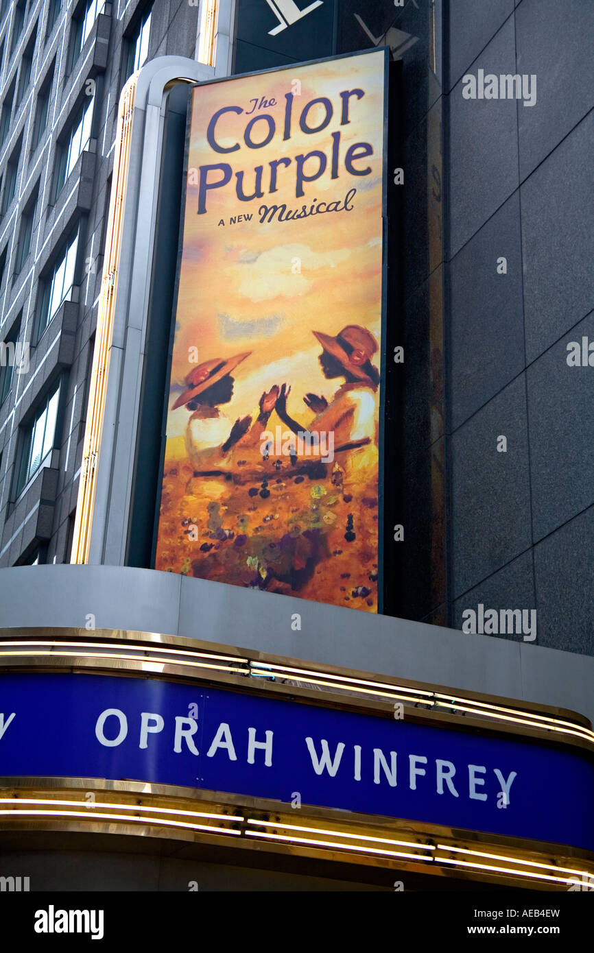 Color Purple Broadway Show Midtown Manhattan New York City New York USA ...