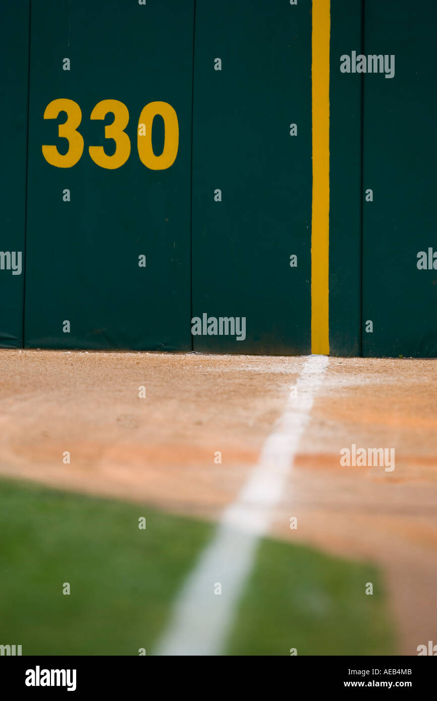 Foul line at a baseball field Stock Photo - Alamy