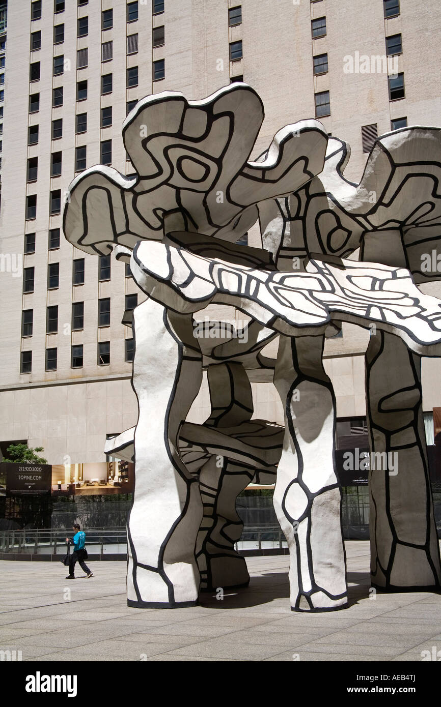 Group of Four Trees by Jean Dubuffet s Chase Manhattan Plaza Lower ...
