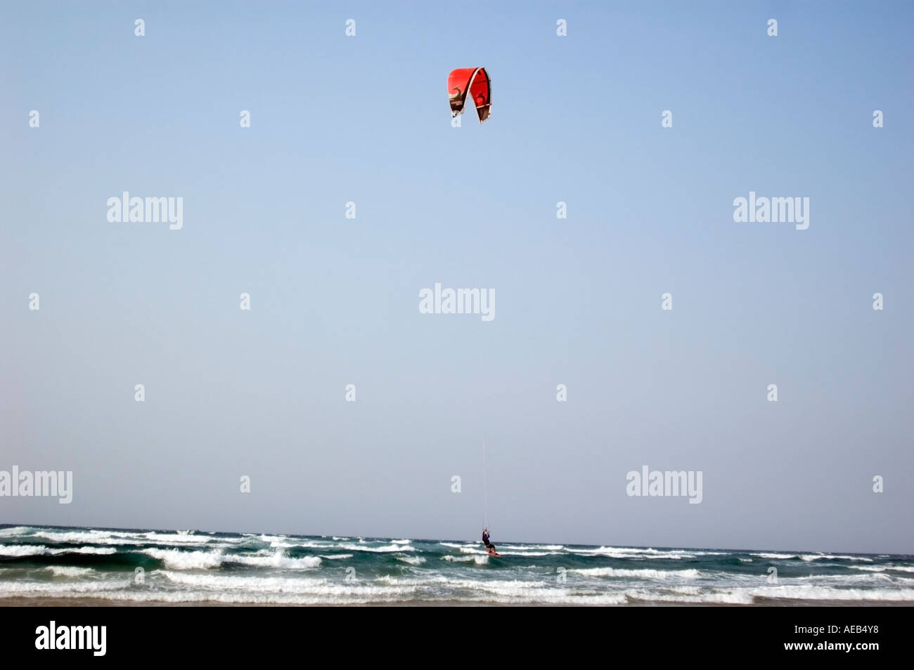 South africa parasurfing zululand coast sodwana bay hi-res stock ...