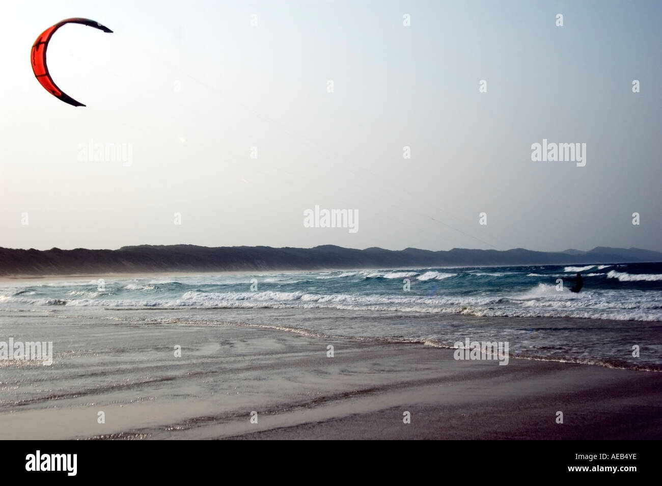 South africa parasurfing zululand coast sodwana bay hi-res stock ...