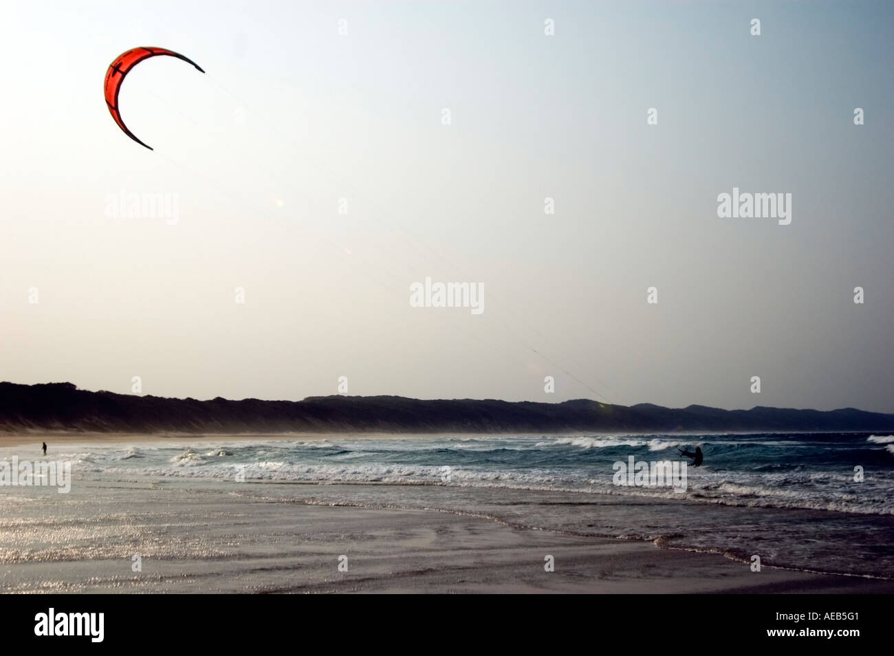 South africa parasurfing zululand coast sodwana bay hi-res stock ...