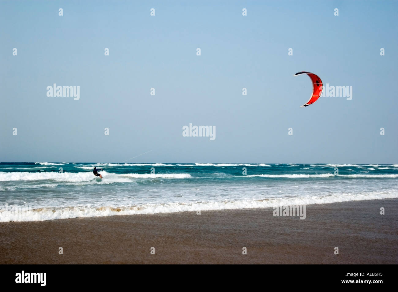 South africa parasurfing zululand coast sodwana bay hi-res stock ...