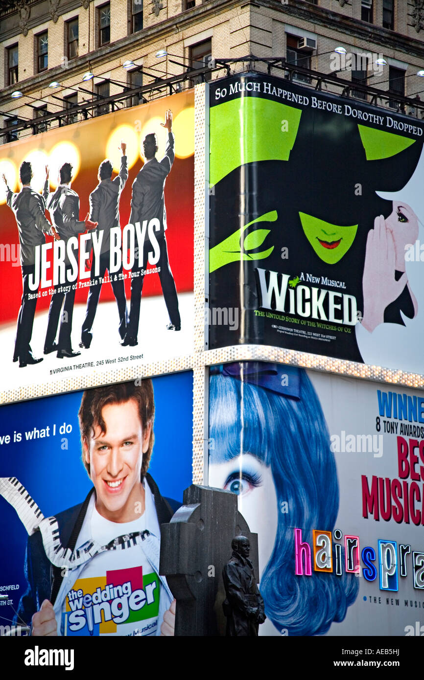 Broadway Show Billboard Times Square Midtown Manhattan New York City ...
