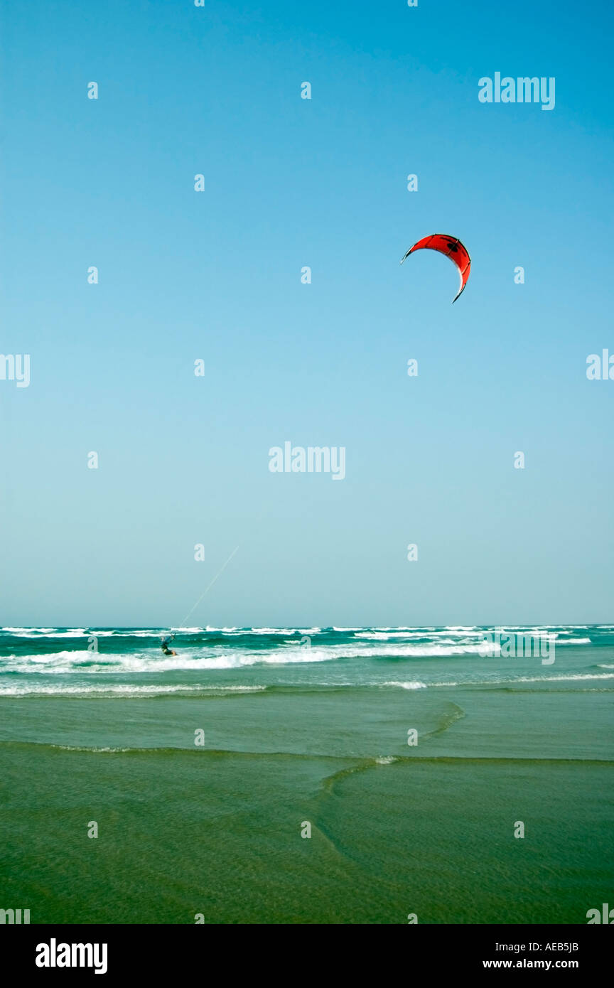 South africa parasurfing zululand coast sodwana bay hi-res stock ...