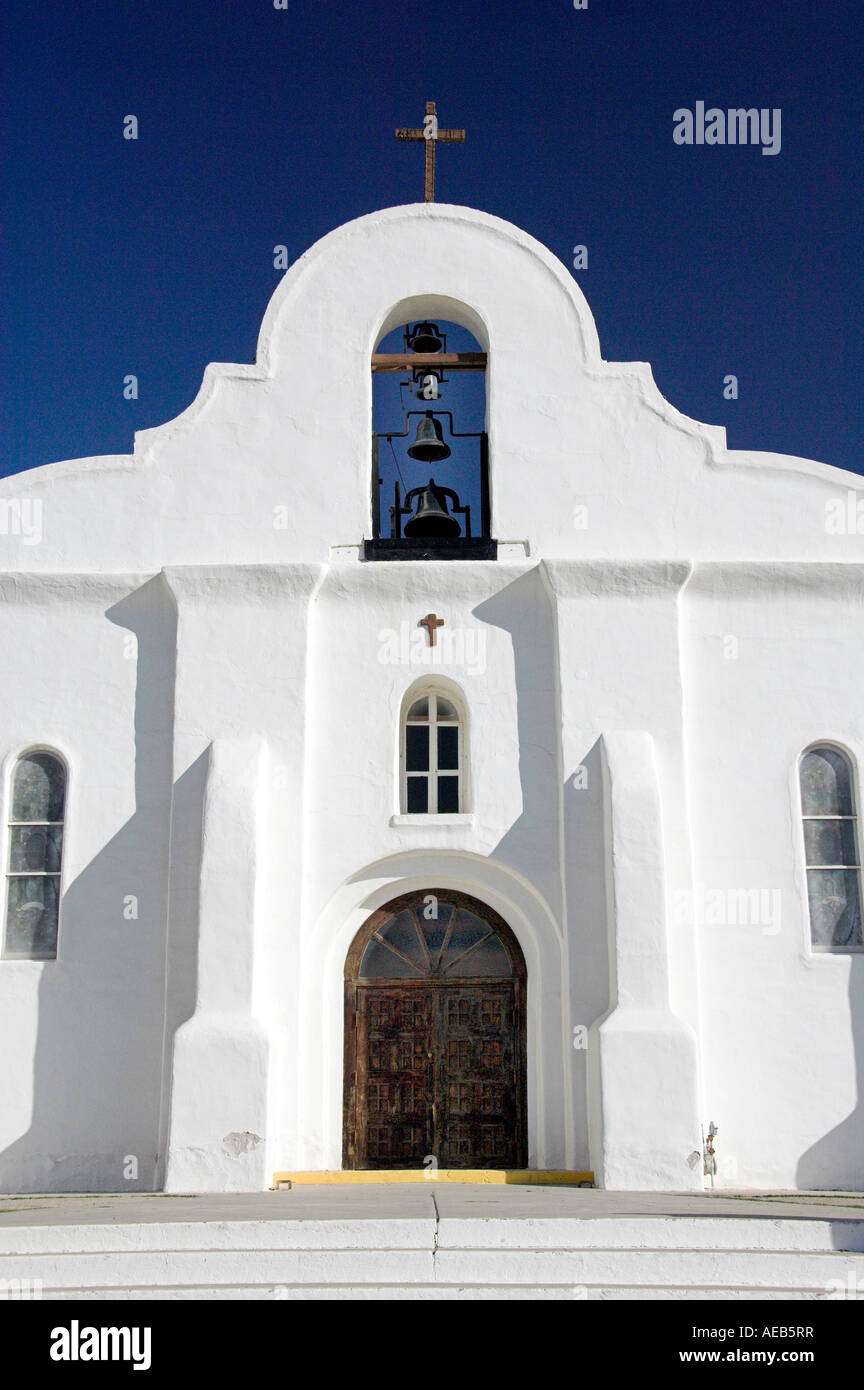 The historic San Elizario Presidio Chapel in El Paso Texas USA Stock ...