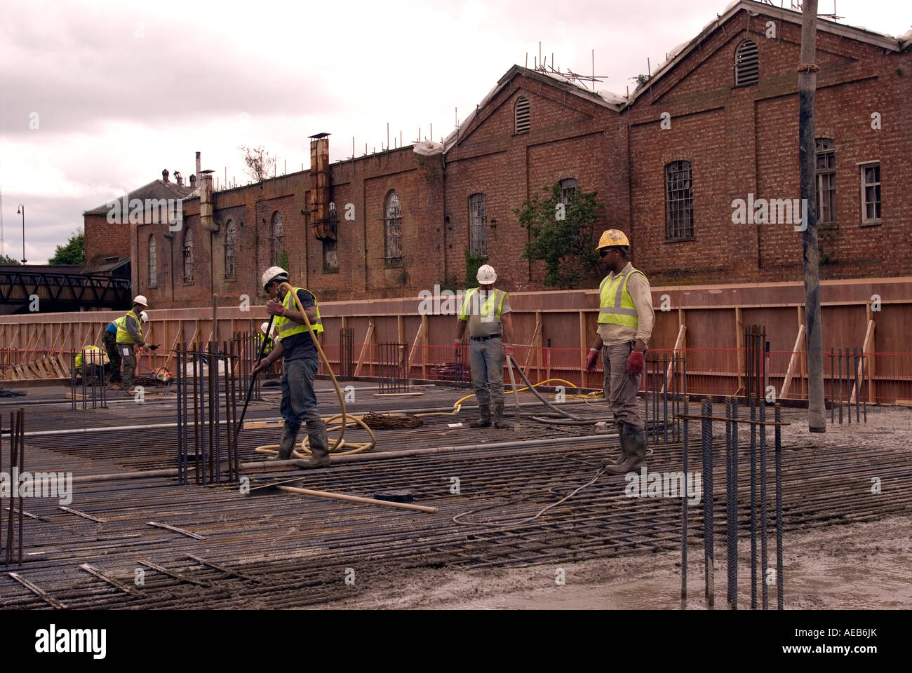 Brownfield construction site in Wolverton, near Milton Keynes, UK Stock ...