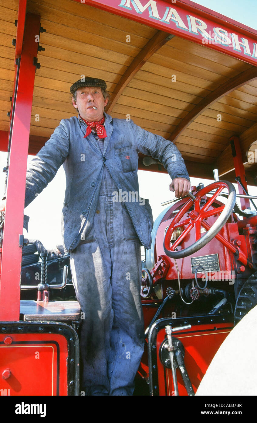 A man and his traction engine at the Flookburgh Steam Gathering in ...