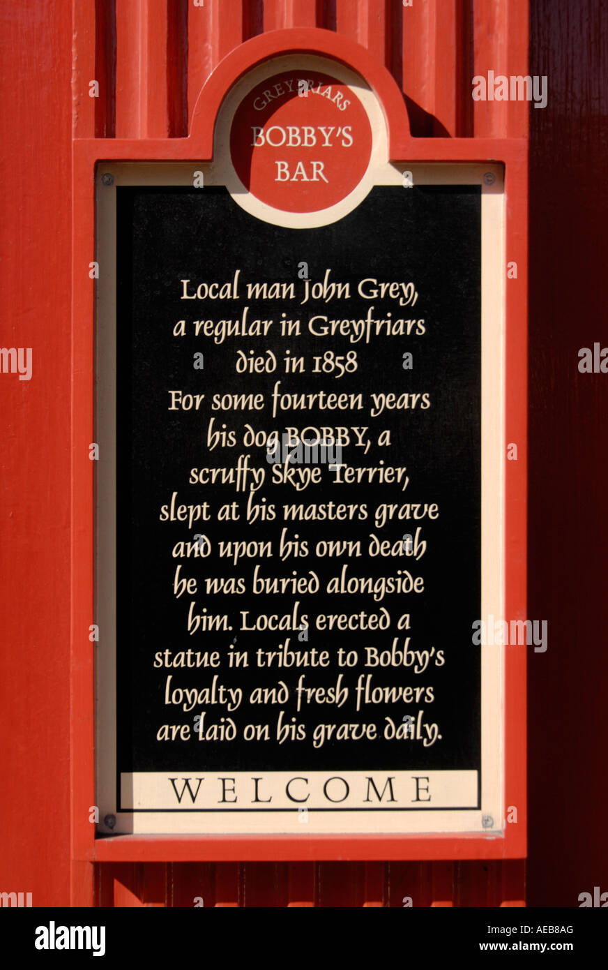 Memorial to Greyfriars Bobby . Greyfriars Bobby's Bar . Old Town ...