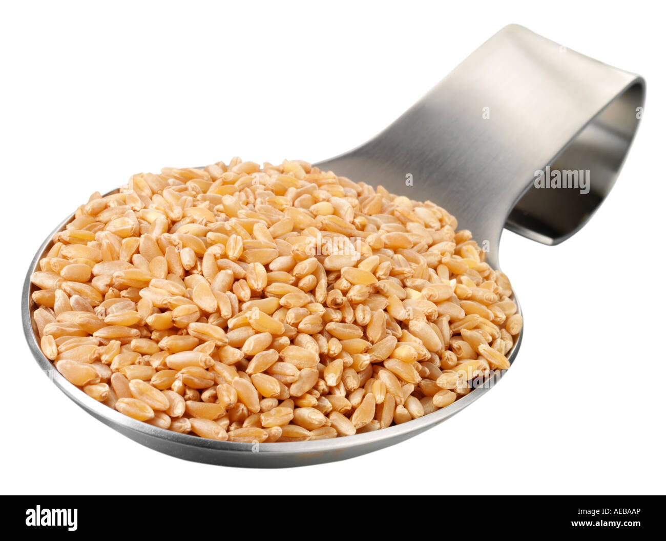 SPOONFUL OF WHEAT GRAIN CUT OUT Stock Photo - Alamy