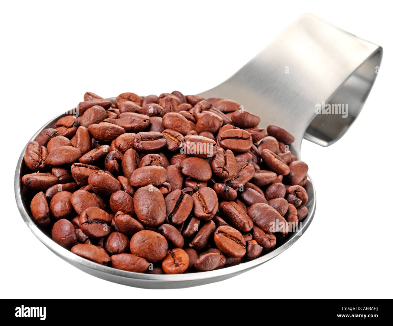 SPOONFUL OF COFFEE BEANS CUT OUT Stock Photo - Alamy